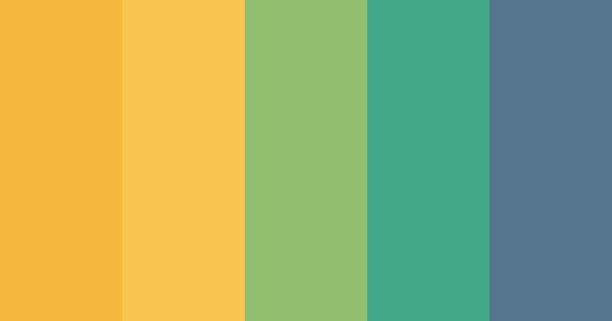 Yellow and Green Harmony Color Palette