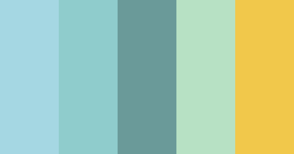 Turquoise Tranquility Color Palette