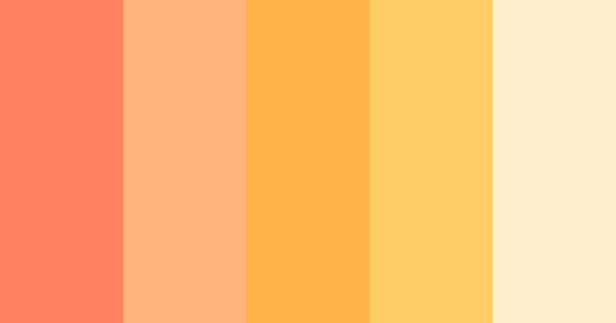 Peach Sunset Color Palette