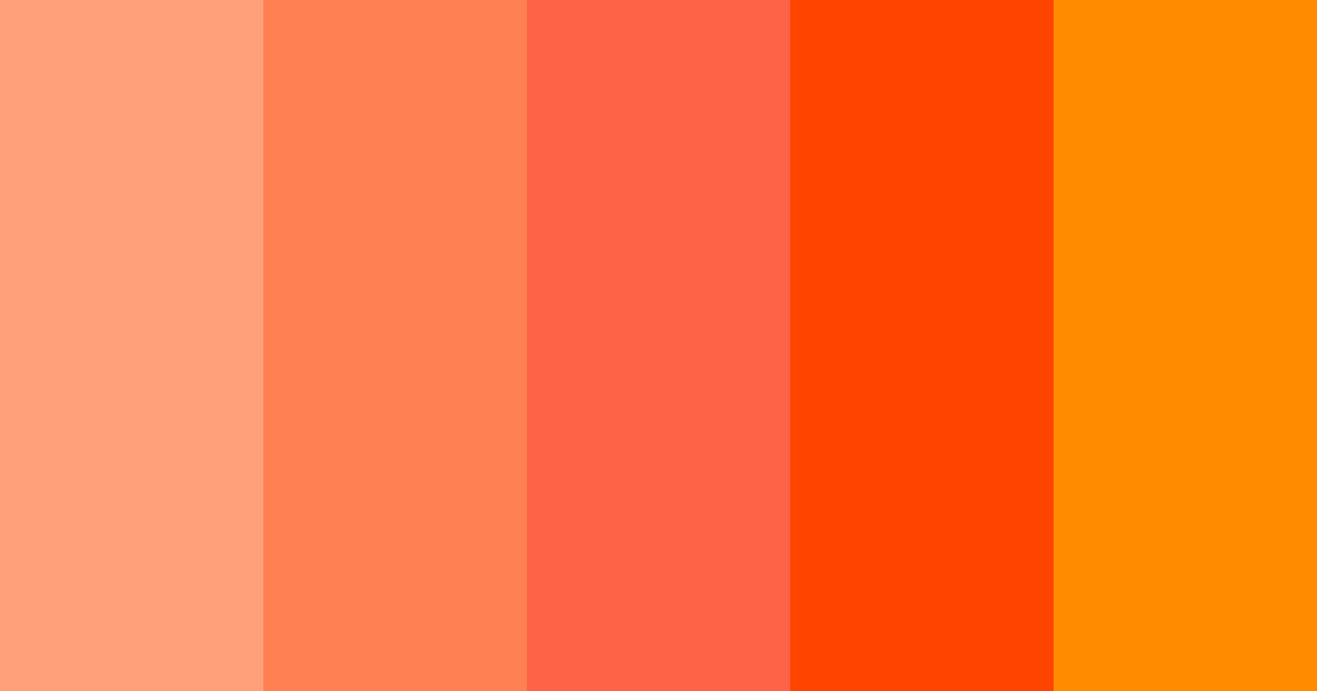 Coral Sunset Color Palette