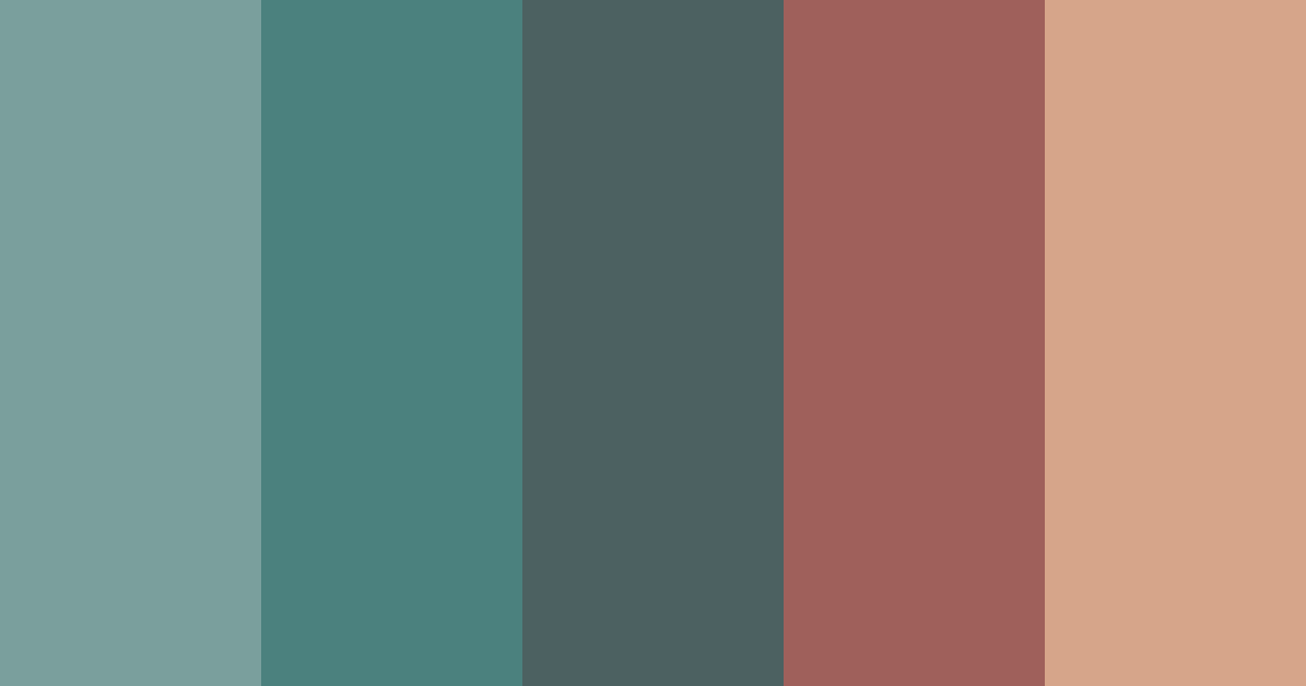 Muted Teal Color Palette