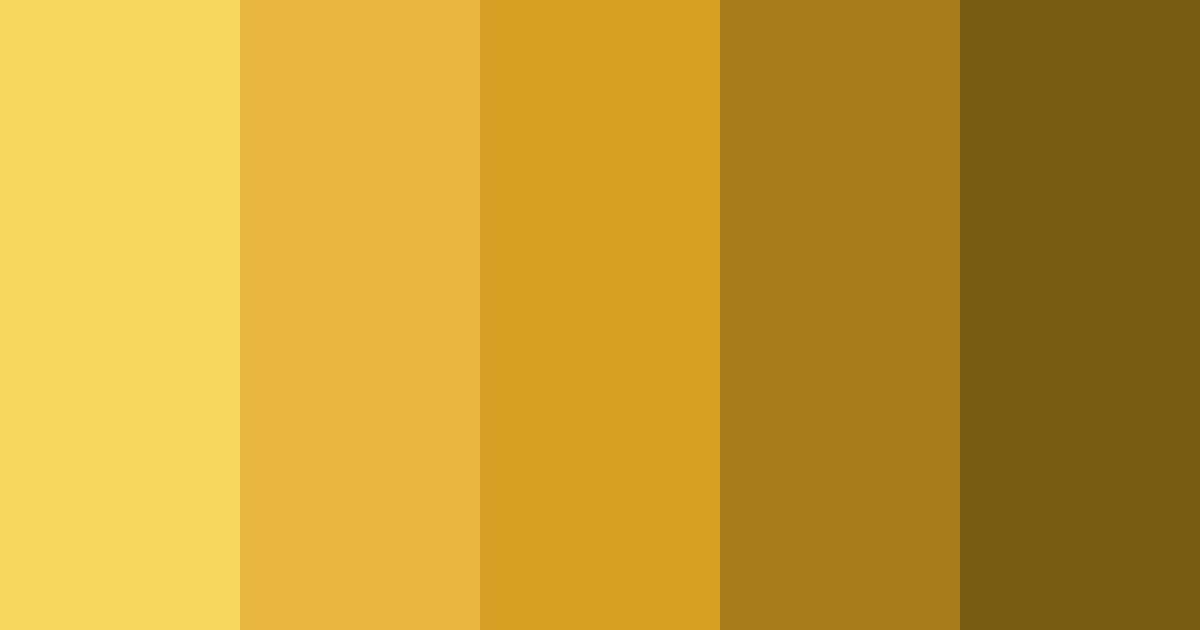Golden Brown Color Palette