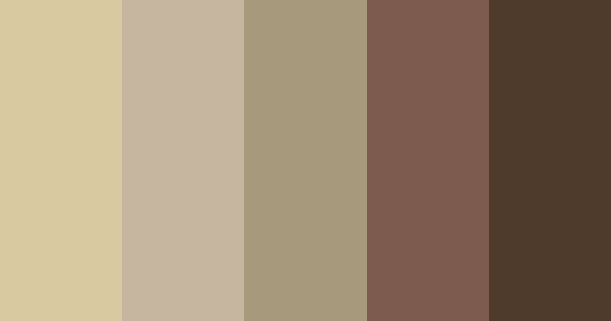 Earthy Tan Shades Color Palette