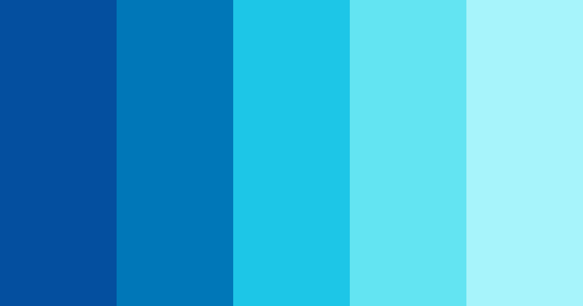 Shades of Blue Color Palette