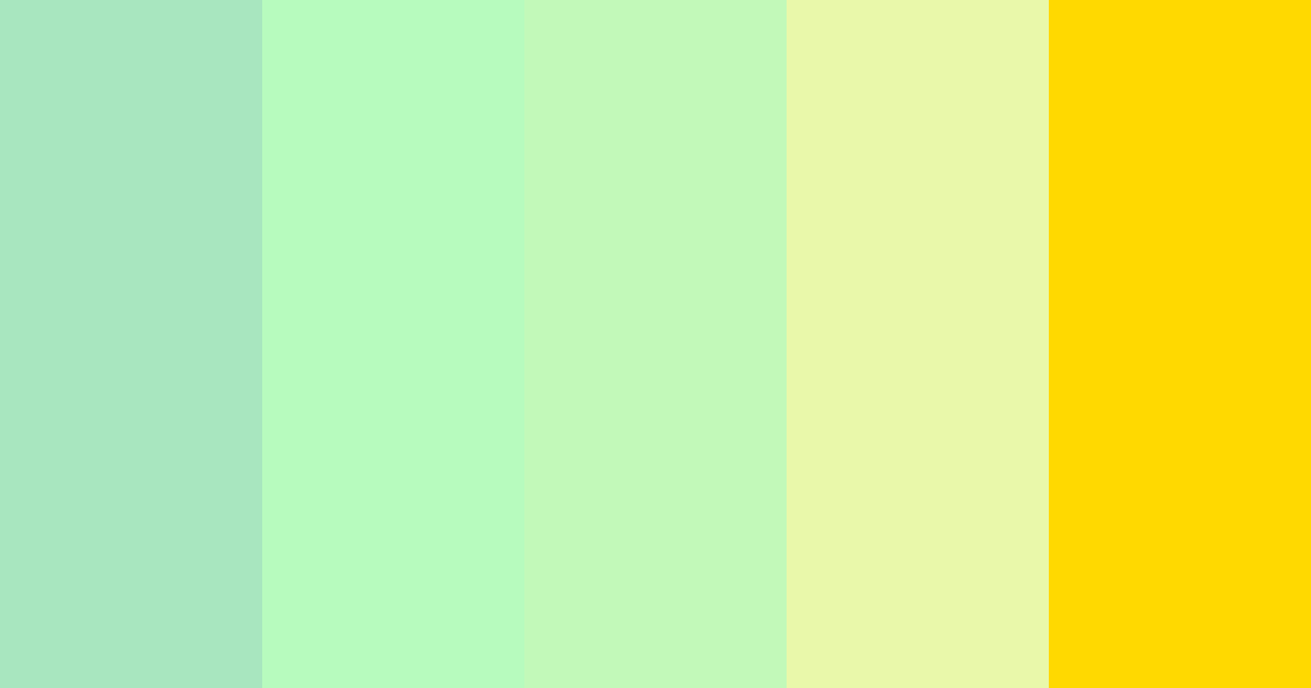 Light Apple Green Color Palette