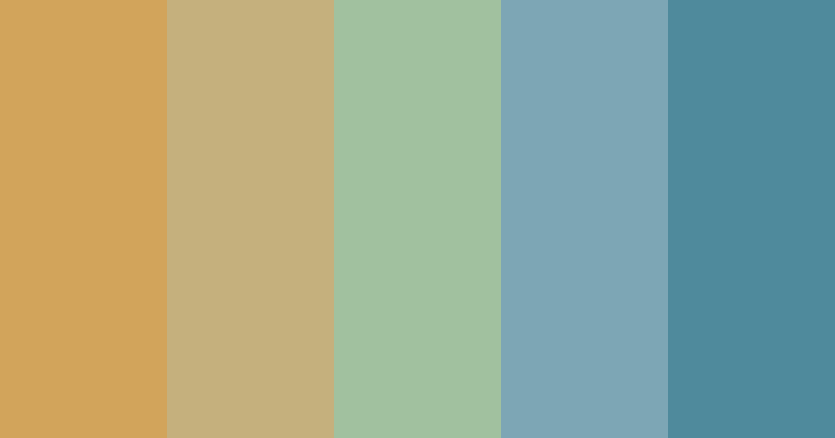 Muted Blue Green Color Palette