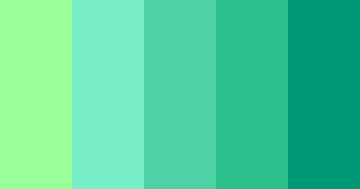 Minty Oasis Color Palette