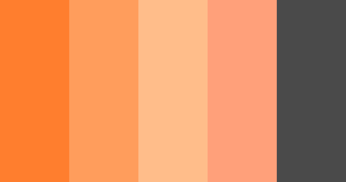 Orange and Black Harmony Color Palette