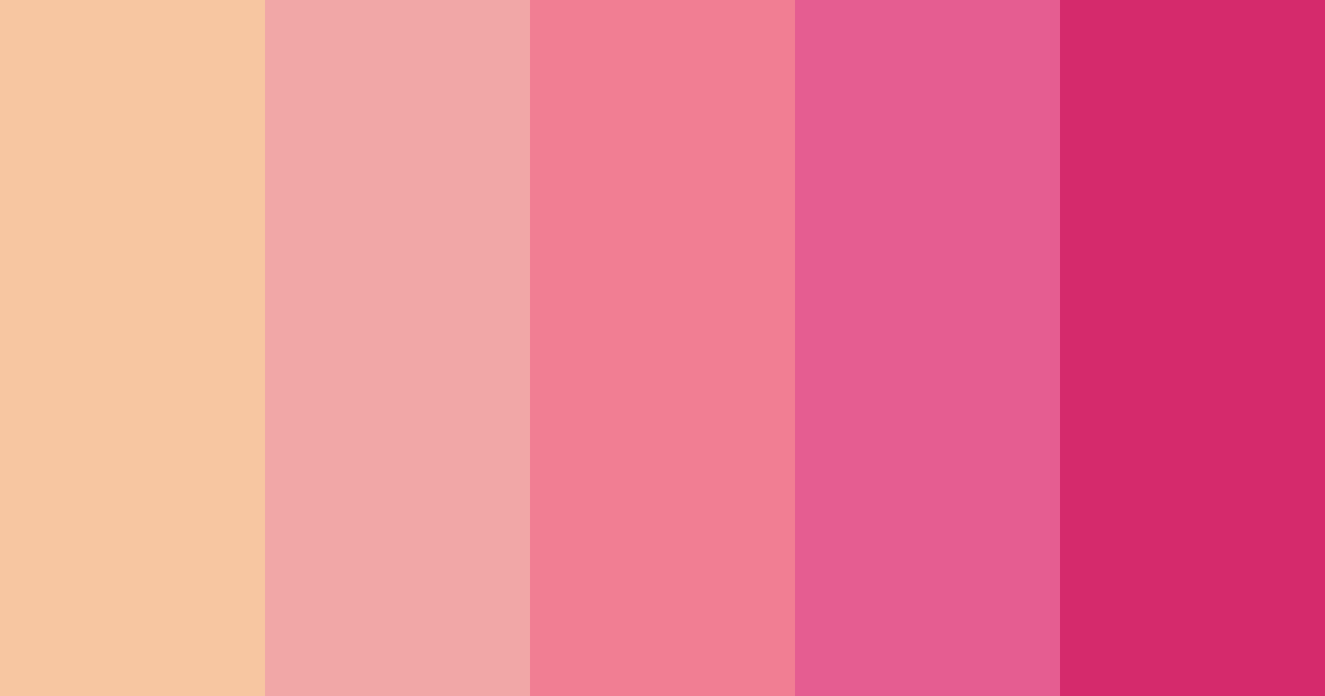 Blushing Tenna Color Palette