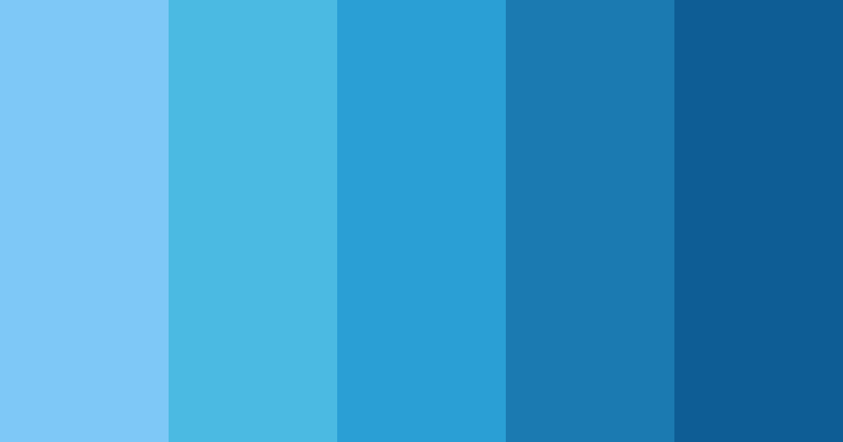 Malibu Blue Color Palette