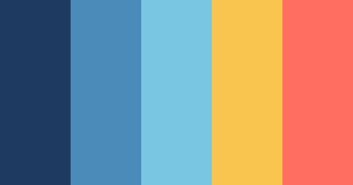 Blue Data Color Palette