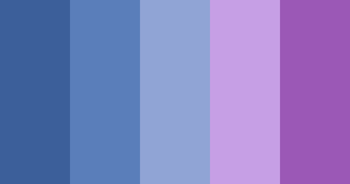 Shades of Blue and Purple Color Palette