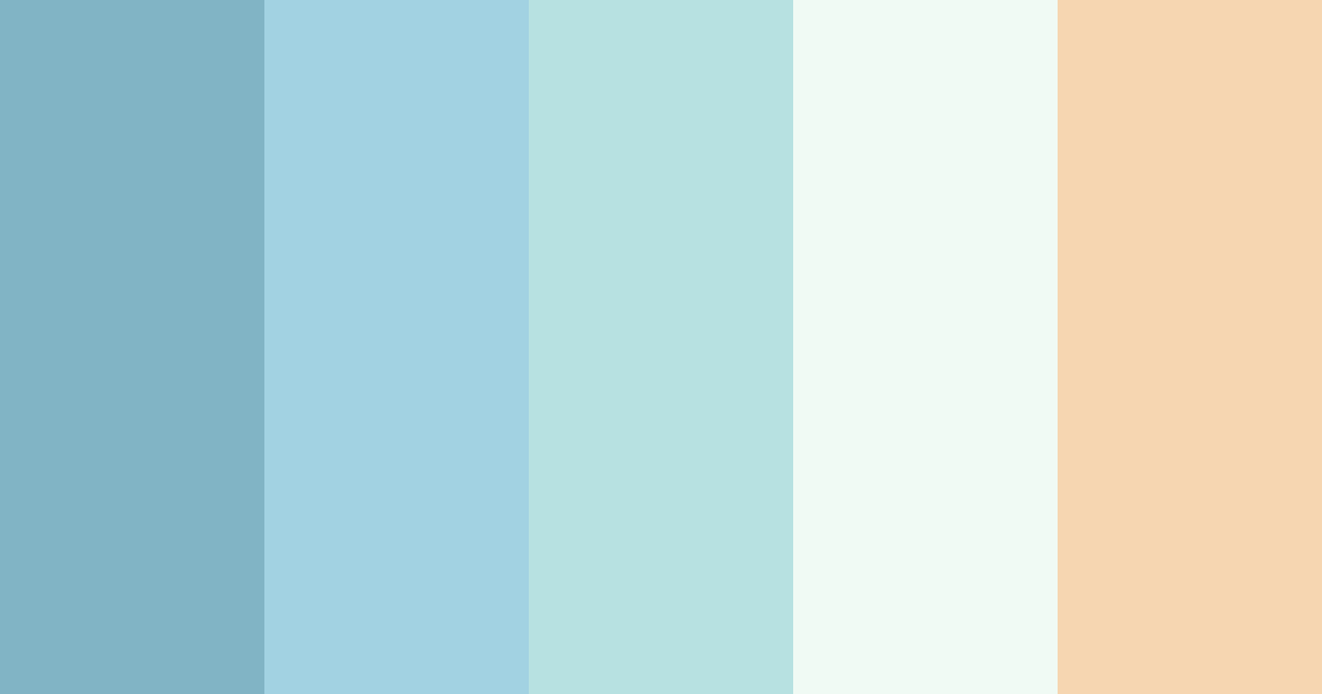 Glacier Blue Color Palette