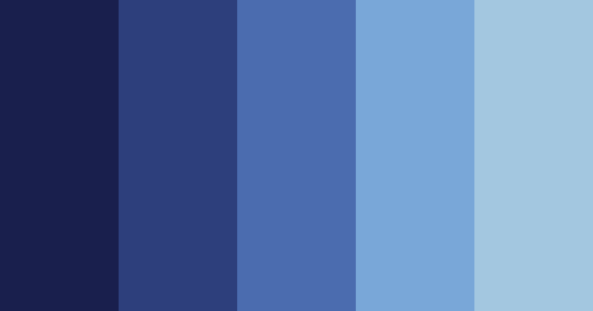 Shades of Blue Color Palette