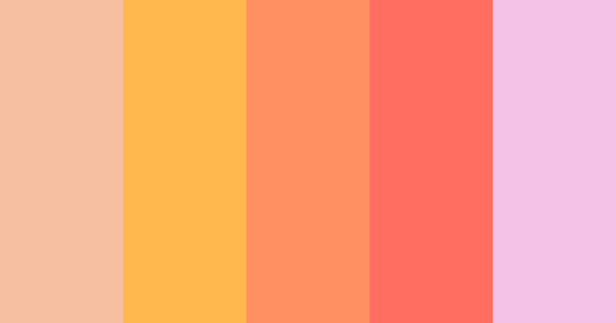 Peachy Fluttershy Color Palette