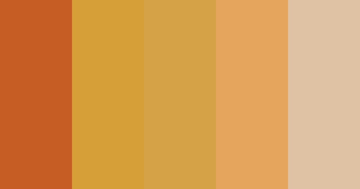 Paleta de colores Burnt Orange Spice