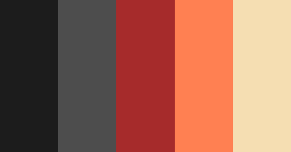Paleta de colores Ashen Fire