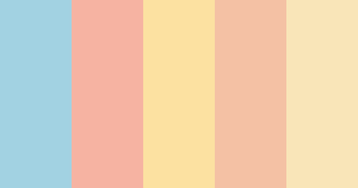 Light Blue Pink Color Palette