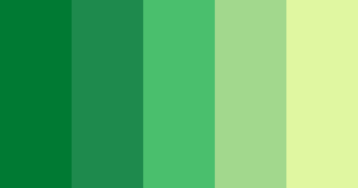 Deep Green Shades Color Palette