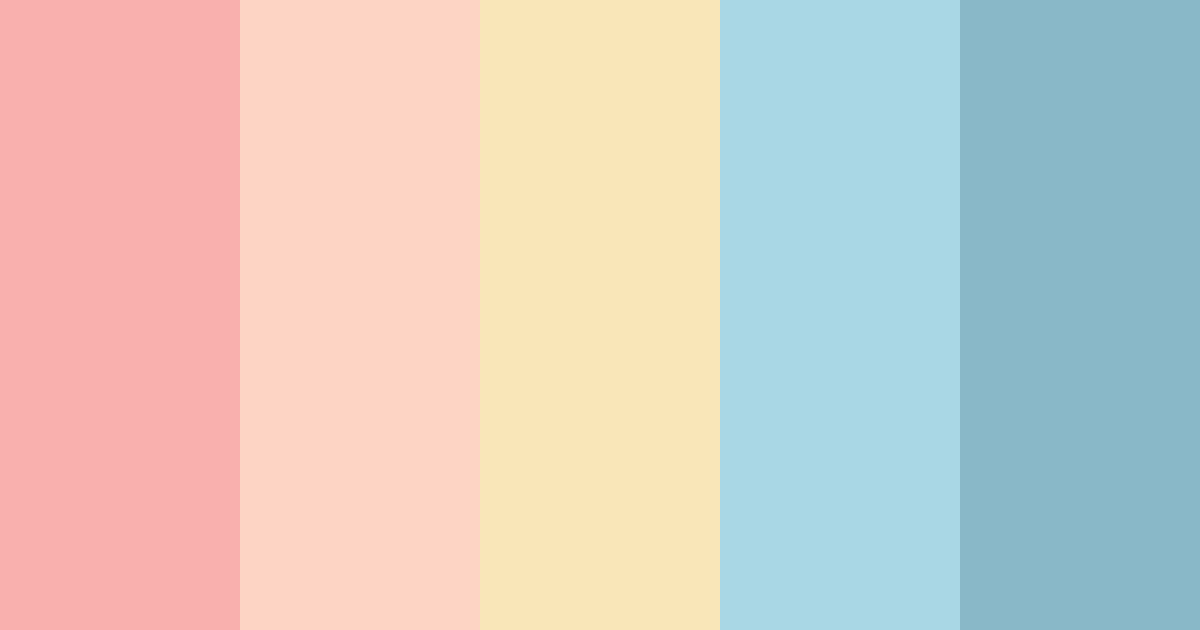 Soft Pink and Blue Color Palette