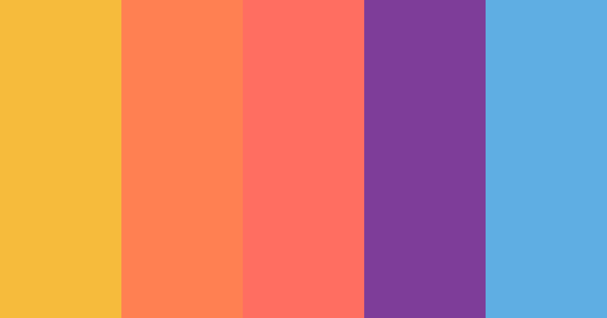Sunset Orange Color Palette