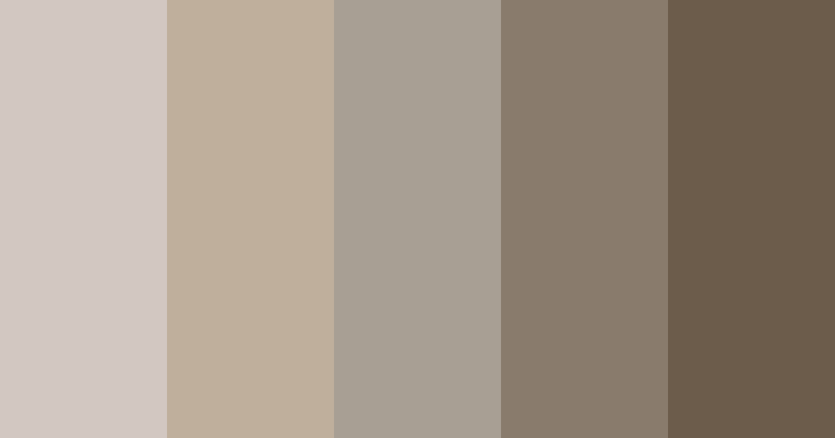 Shades of Brown Color Palette