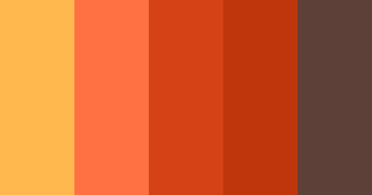 Orange Cat Color Palette