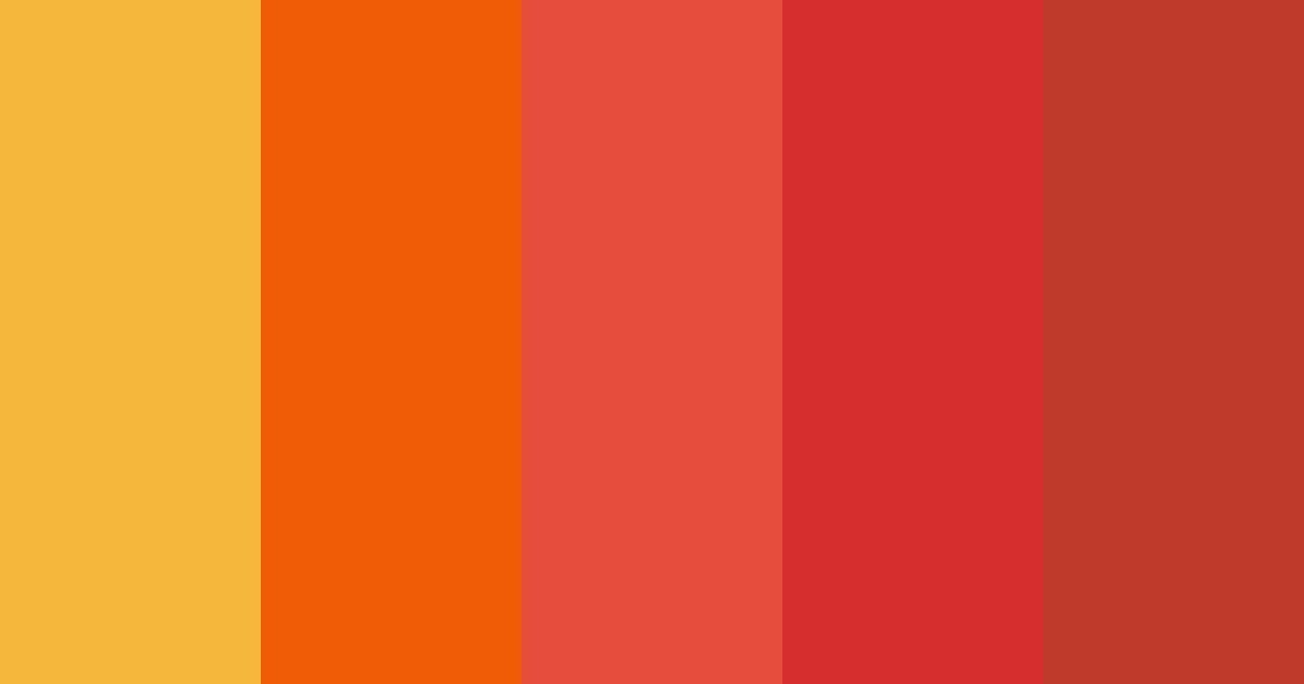 Citrus Sunset Serenade Color Palette