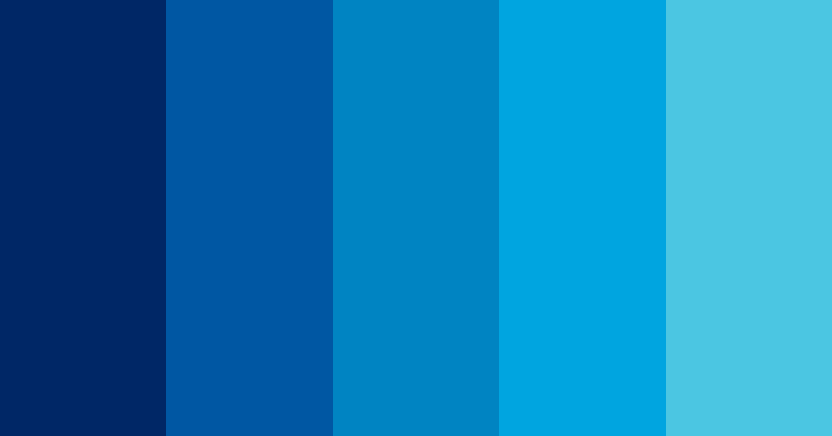 Deep Blue Ocean Color Palette