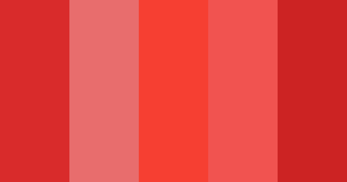 Bright Red Color Palette