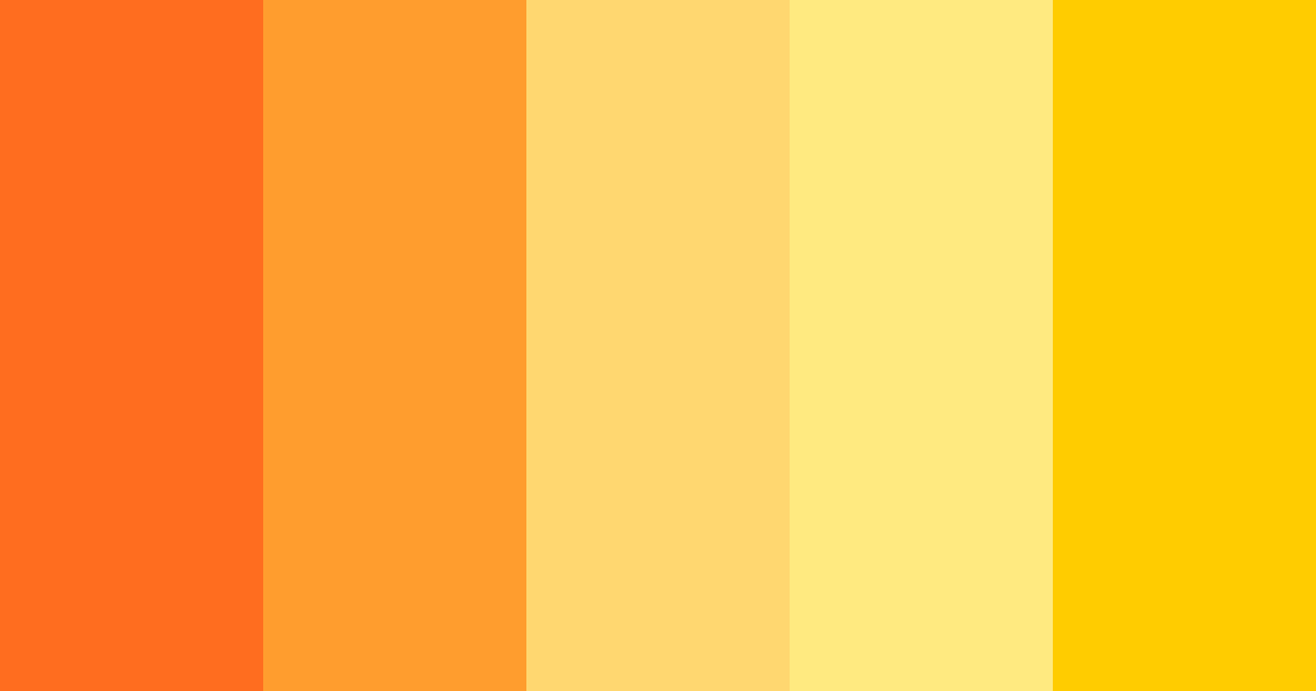 Orange Sunrise Color Palette