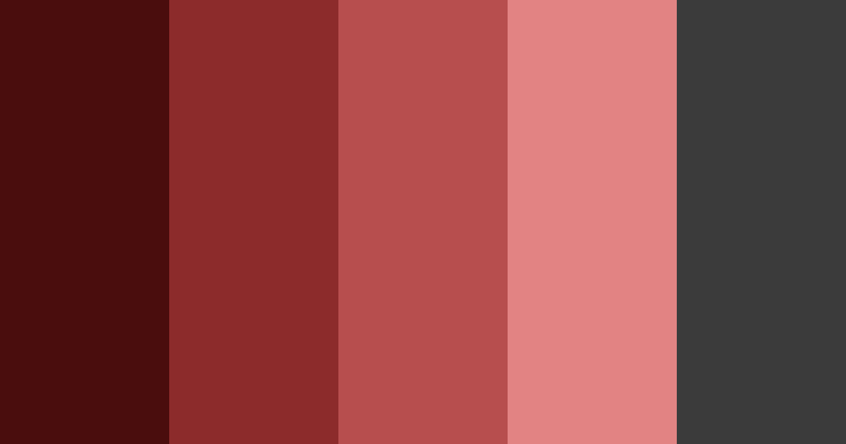 Crimson Shadows Color Palette
