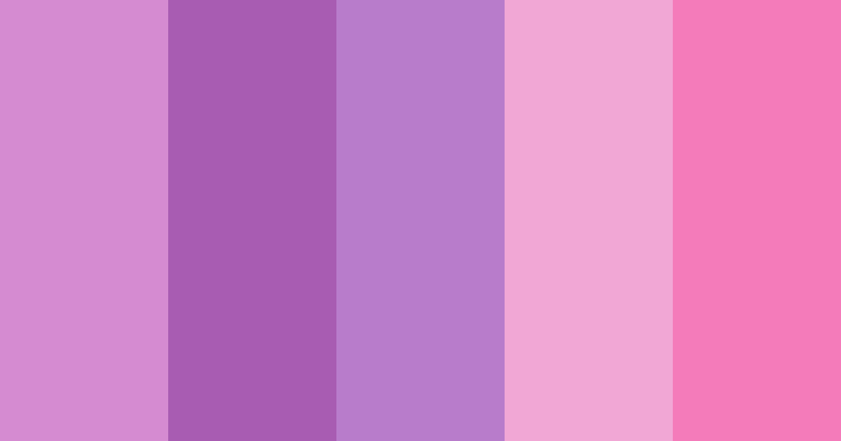 Paleta de colores Shades of Pink Violet