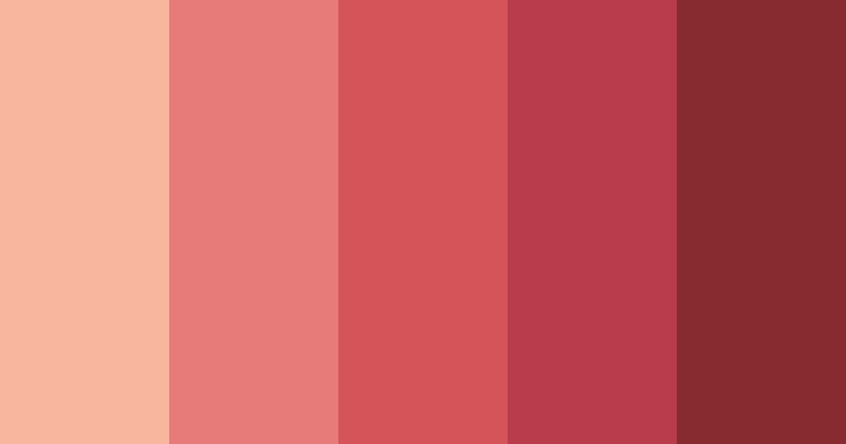 Coral Shades Color Palette