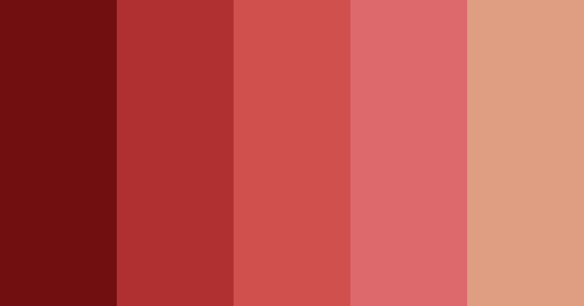 Shades of Maroon Color Palette