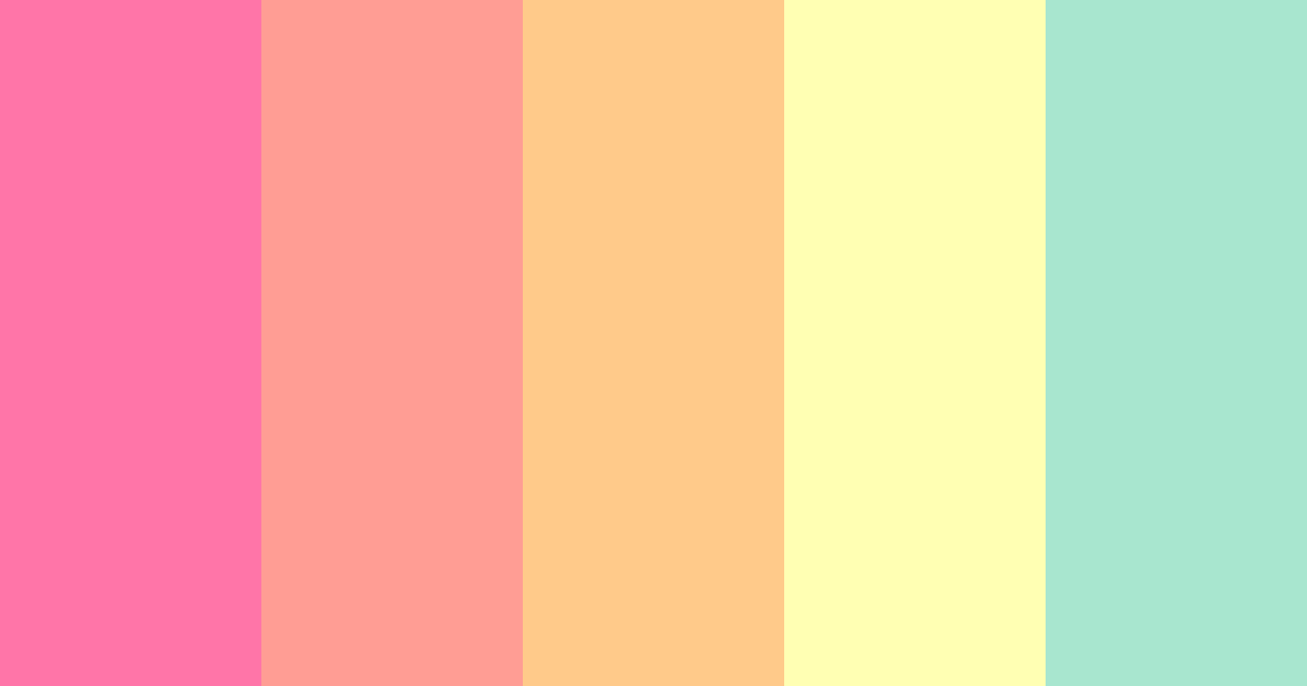 Paleta de colores Pink Cutecore