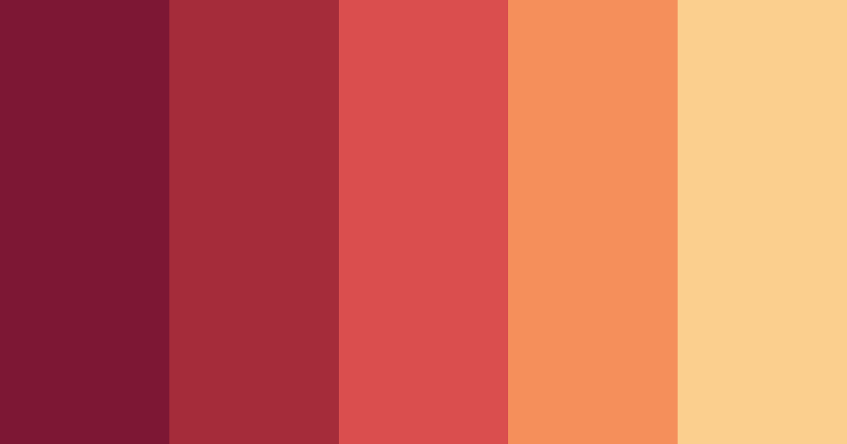 Claret Sunset Color Palette