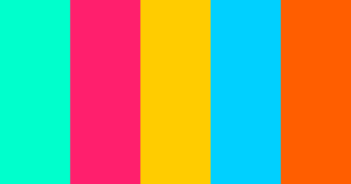 Neon Circuitry Color Palette