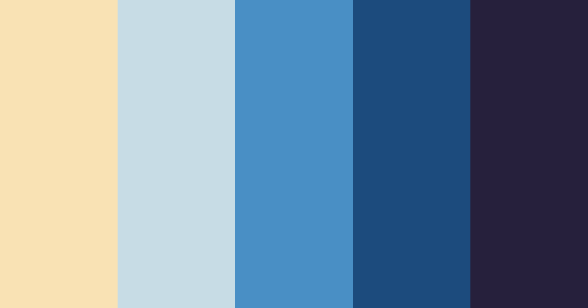Blue Shooting Stars Color Palette