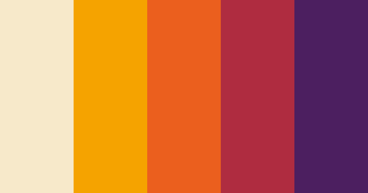 Orange Sunset Color Palette