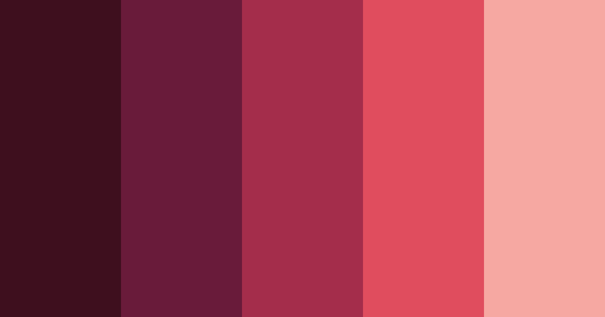 Dark Red Seduction Color Palette