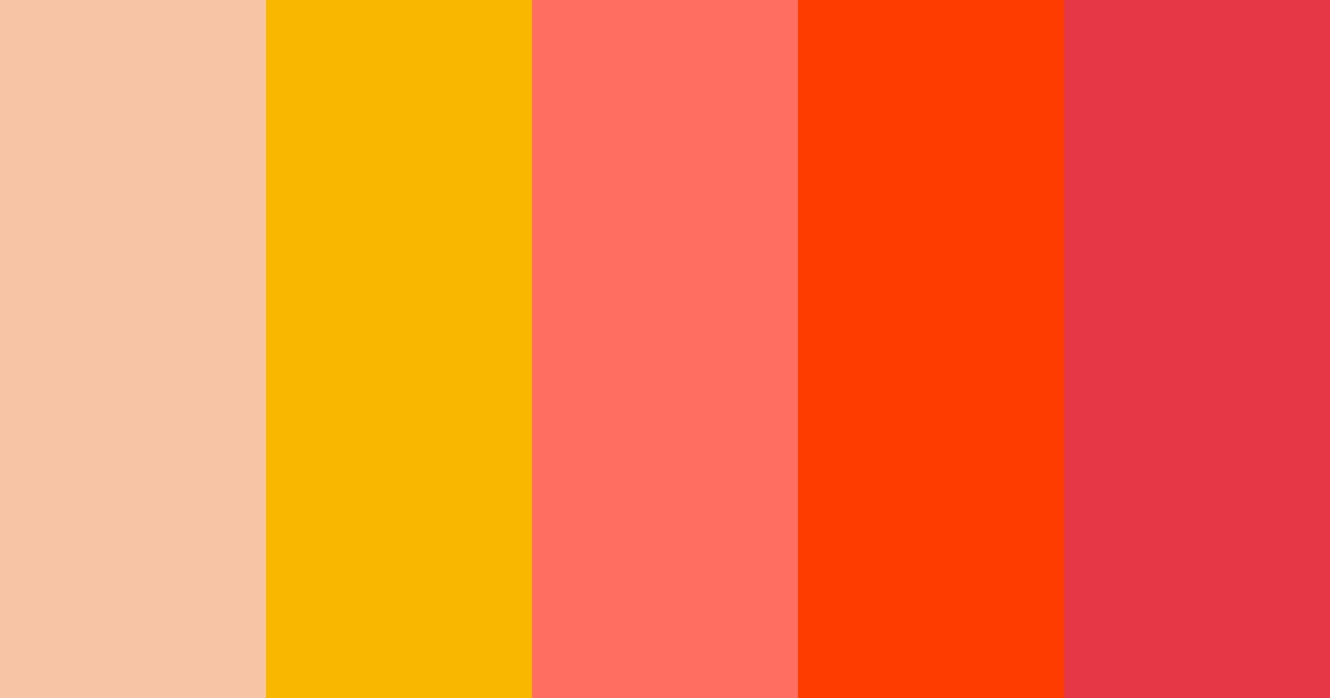 Coral Sunset Color Palette