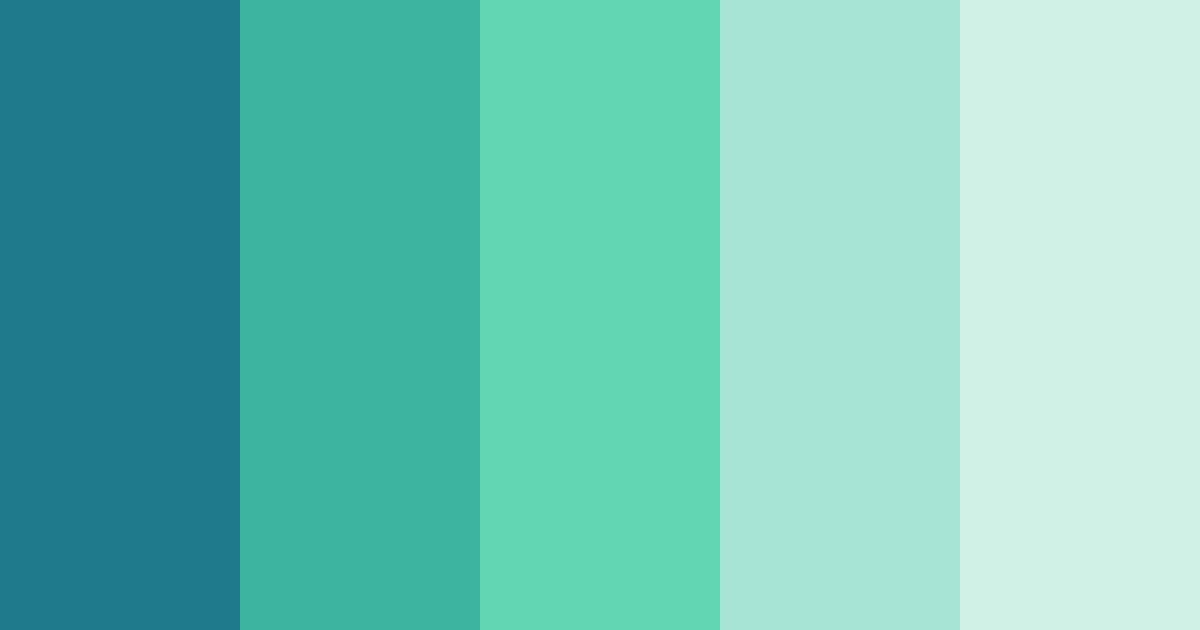 Teal Fishing View Color Palette
