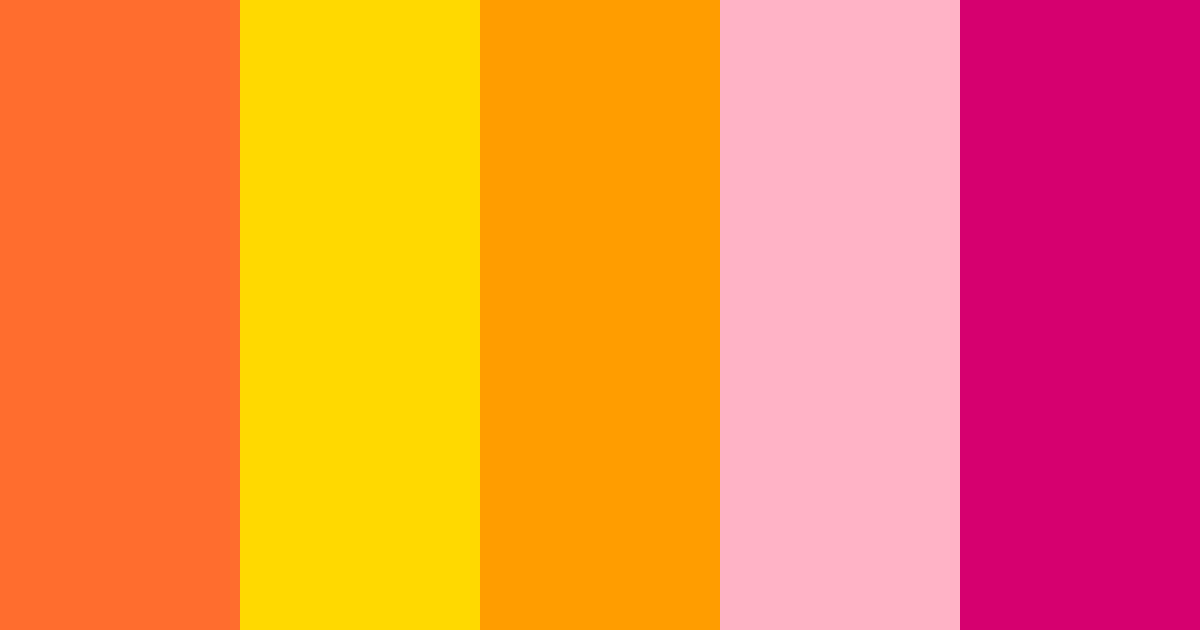 Bright Orange Color Palette