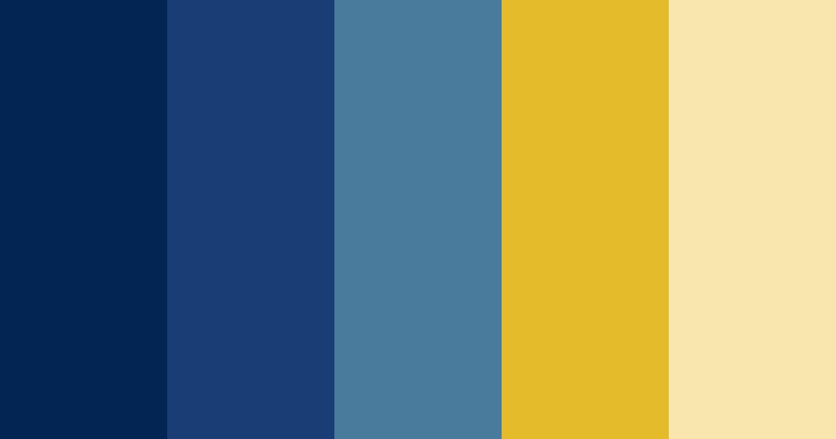 Paleta de colores Blue Horizon