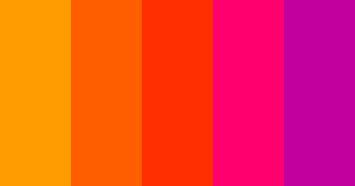 Vibrant Orange Color Palette