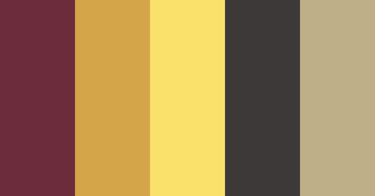 Maroon and Gold Elegance Color Palette