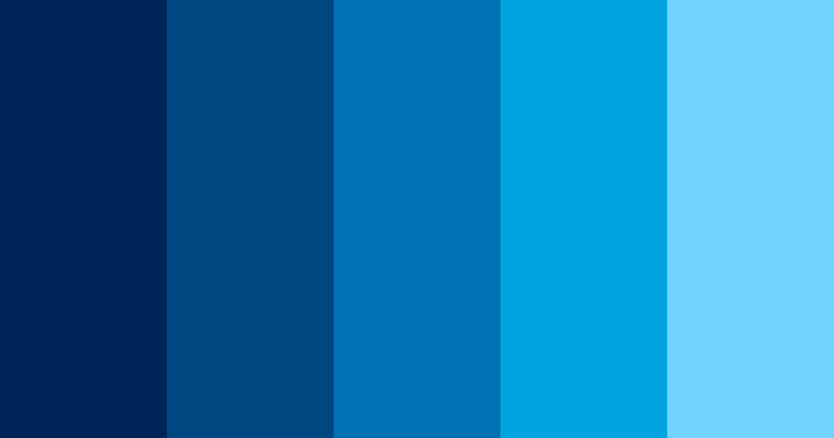 Shades of Blue Color Palette