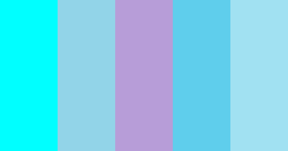 Shades of Cyan Color Palette