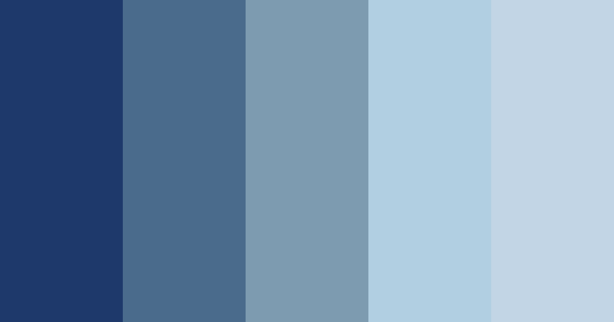 Cool Blue Metal Color Palette
